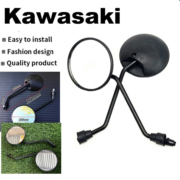 KAWASAKI CT 100 150 Side Mirror Motorcycle stock type circle design ...