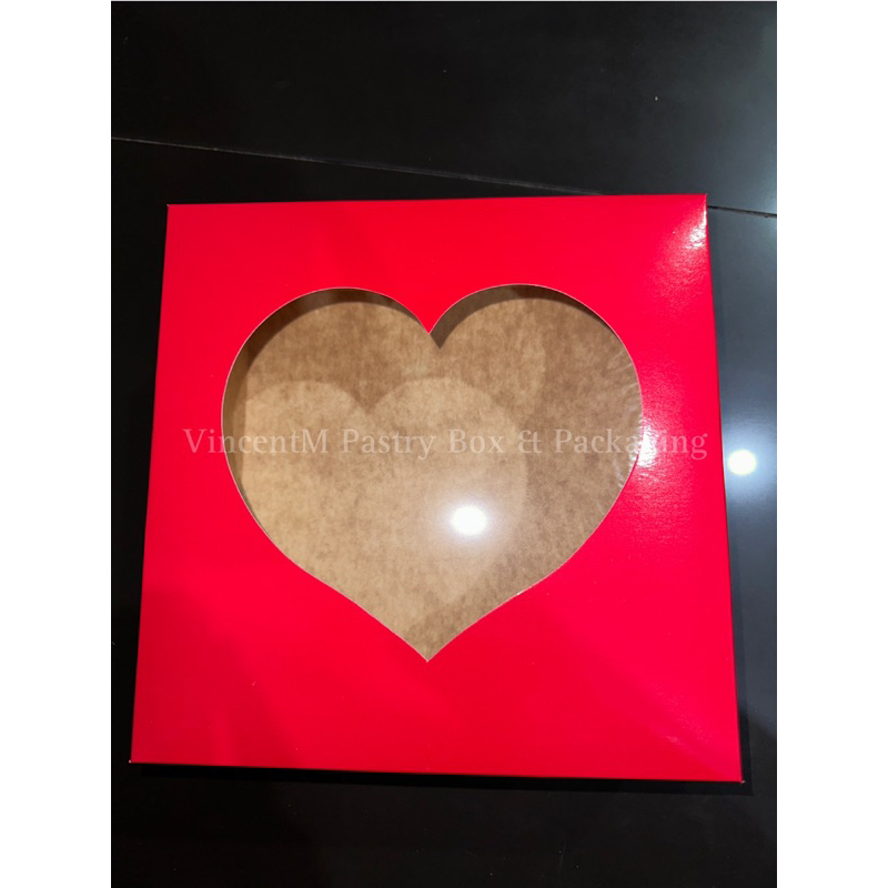 10x10x4 inches all occasion heart box / Cupcake Box / Cake Box / Pastry ...