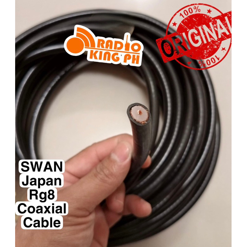 30M RG8 Coaxial Cable SWAN Japan Made Brand New Orig | Shopee Philippines