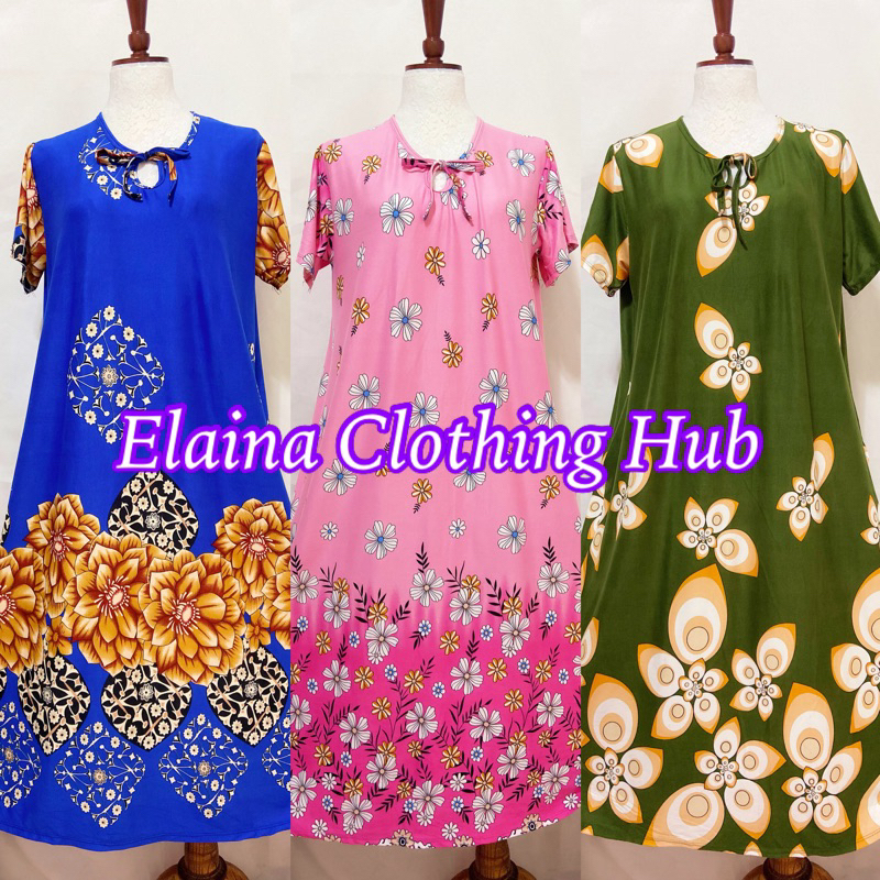CELIA PLUS SIZE MAXI DUSTER DRESS PAMBAHAY WITH TWO POCKET | FIT UPTO ...