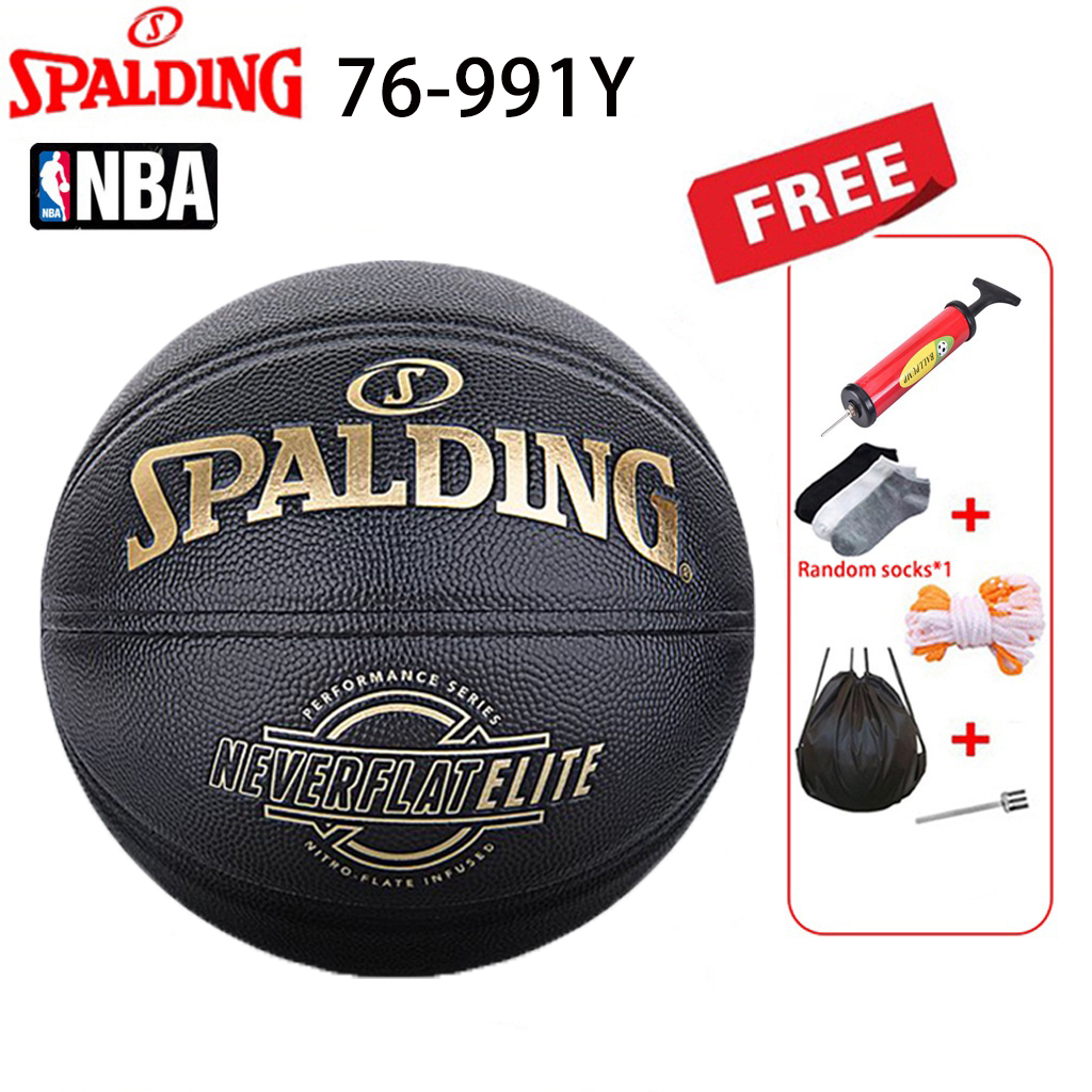 SPALDING PU 76-991Y Original Indoor/Outdoor Basketball Standard Size 7 ...