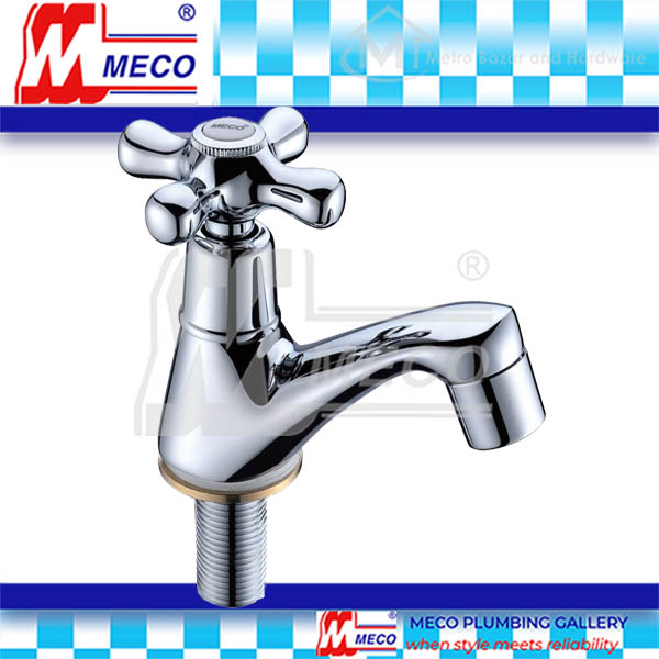 Meco Sink Faucet Brass Chrome Cross Handle #2240 | Shopee Philippines