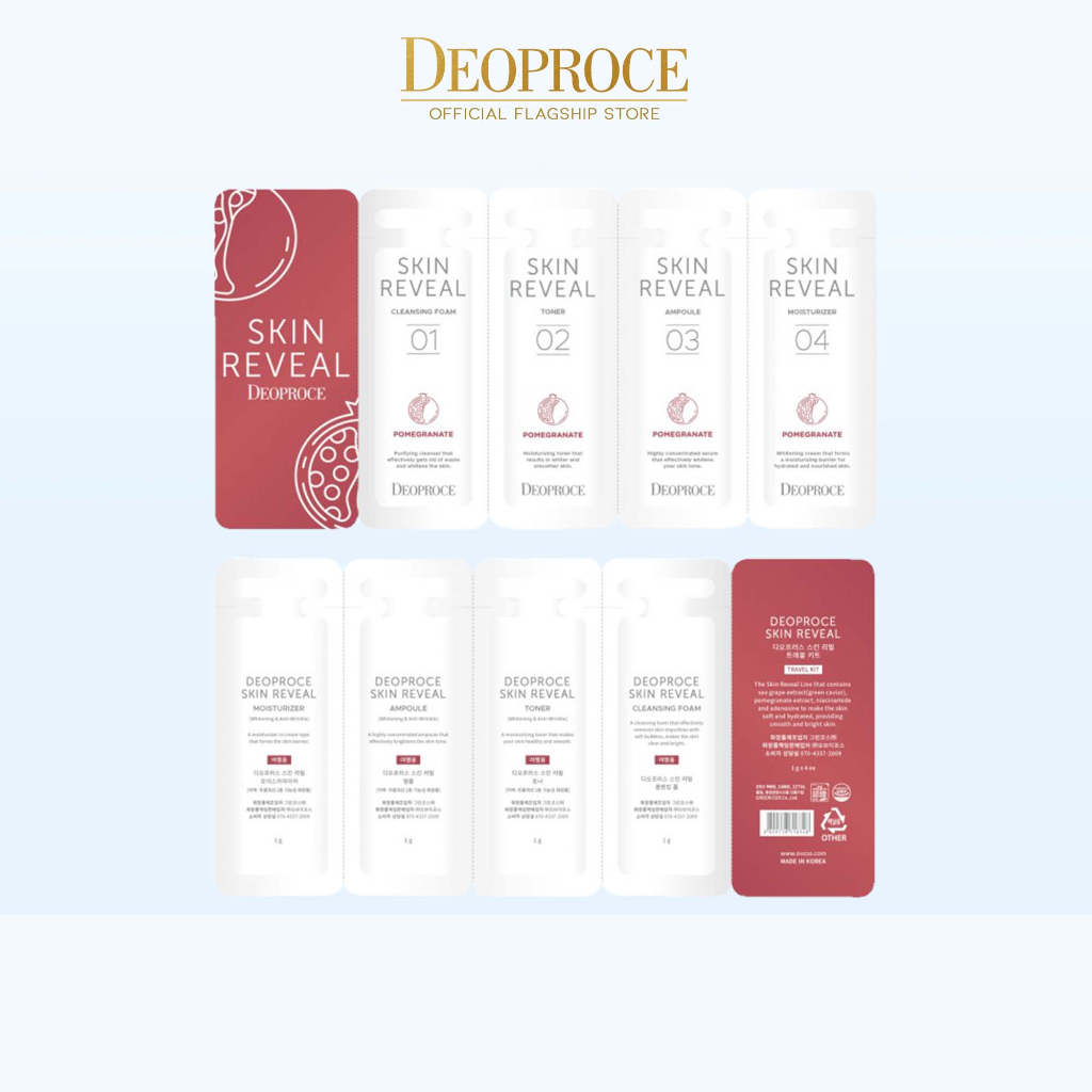 DEOPROCE Skin Reveal Travel Kit 1g x 4ea | Shopee Philippines
