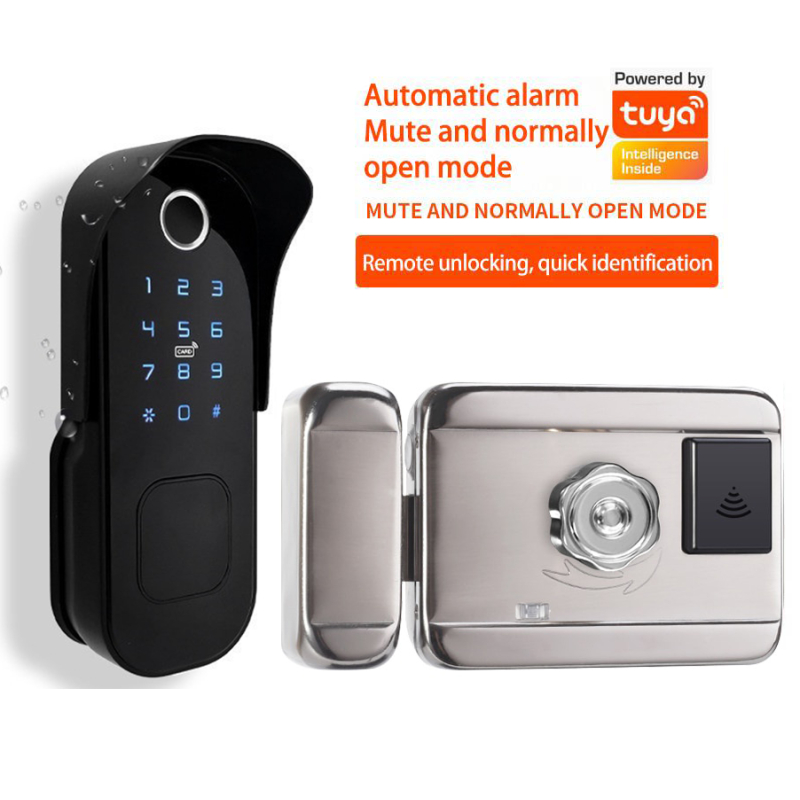 Fingerprint Door Lock Tuya WIFI Lock Waterproof Smart Lock Outdoor Gate ...
