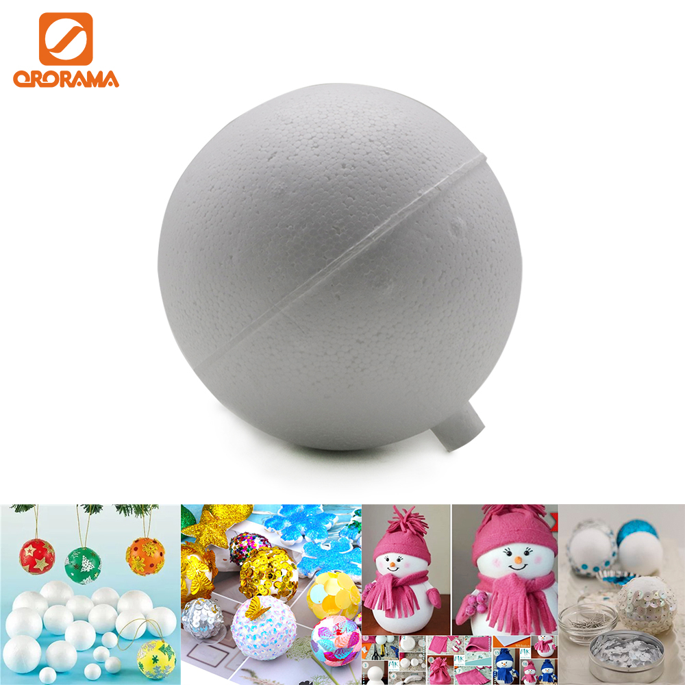 Styro Balls 6-Inch Round White Polystyrene Spheres for DIY Projects ...