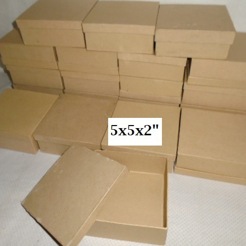 Cardboard Paper Mache Boxes / Craft Brown Buff Boxes | Shopee Philippines
