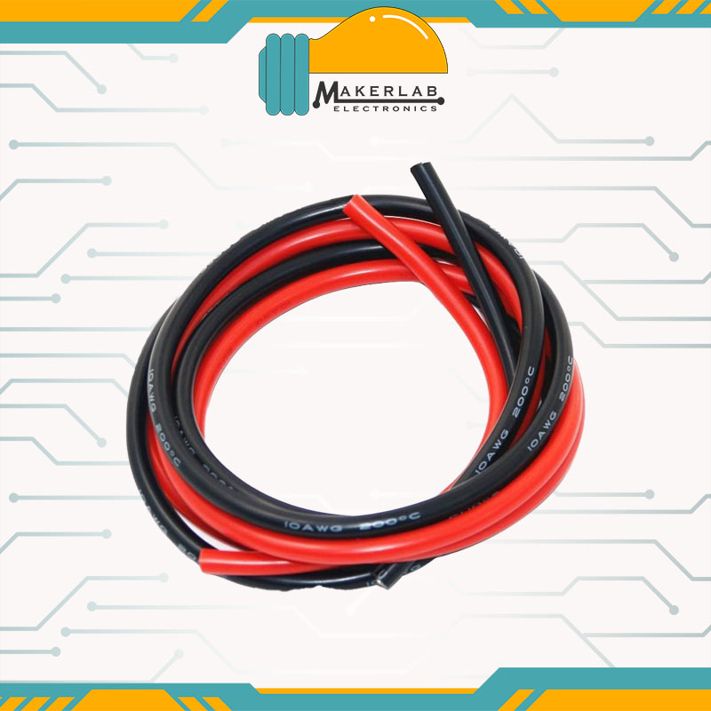 Red & Black 10 AWG Silicone Wire 5 meters/roll 4 rolls | Shopee Philippines