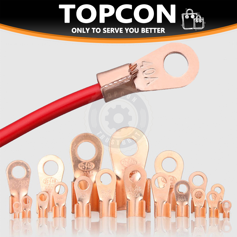 Copper terminal lugs OT series connector copper nose ring preferred 40A ...
