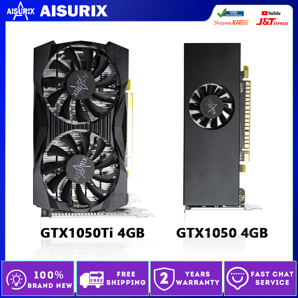 Aisurix 1050ti Graphics Card Gtx 1050 4g Computer Pc Gpu Gddr5 Video
