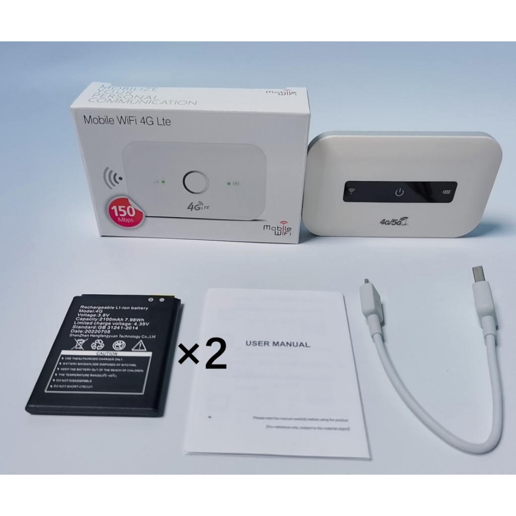 Pocket WiFi Router for Travel with SIM Slot 2100mAh LTE Mobile Modem ...