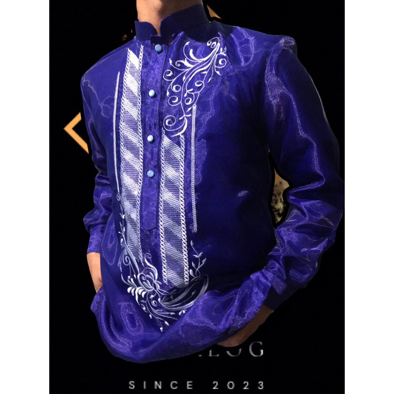 BARONG TAGALOG (Royal Blue/Midnight blue) | Shopee Philippines