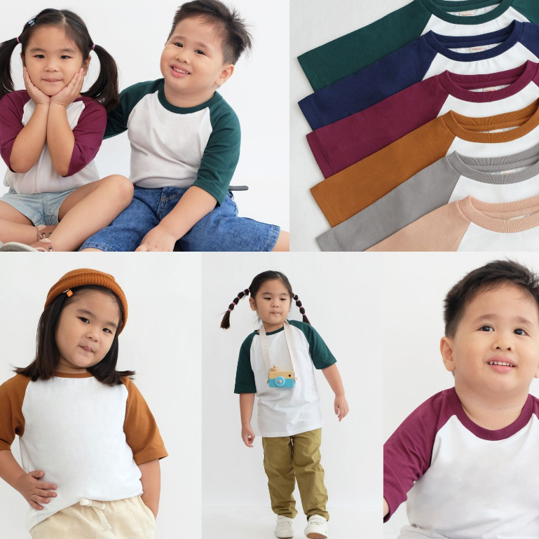 HTP Kids Raglan Tees (1-13yo) | Tshirt for Kids | Cotton Fabric | High ...