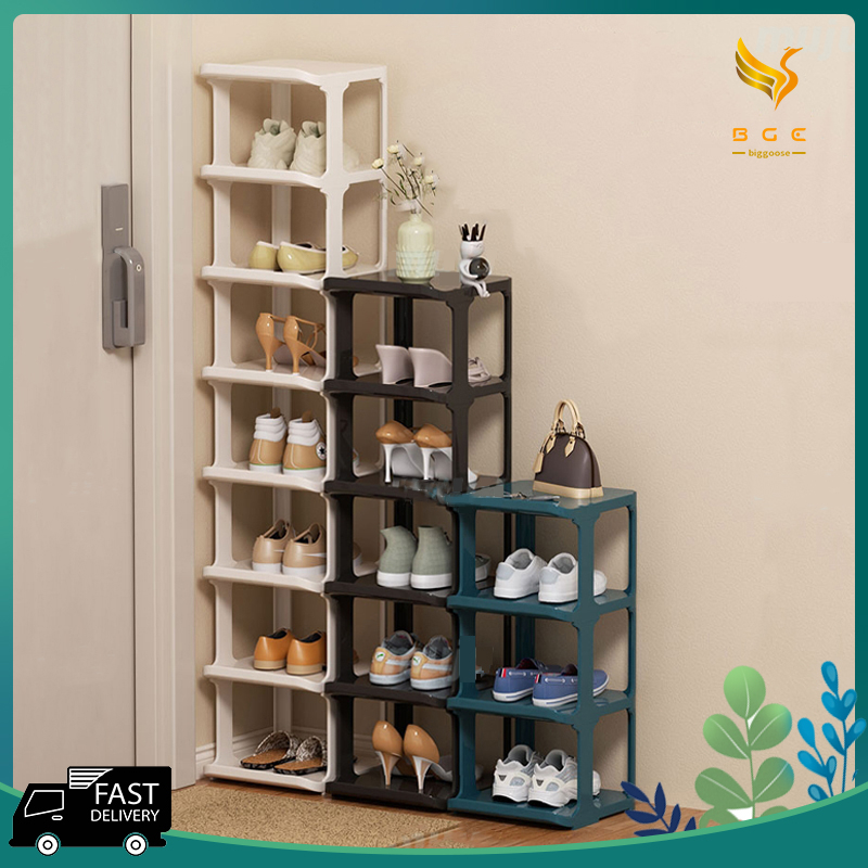 【Biggoose】Stackable Shoe Rack Multi-Layer Shoe Storage Simple organizer ...