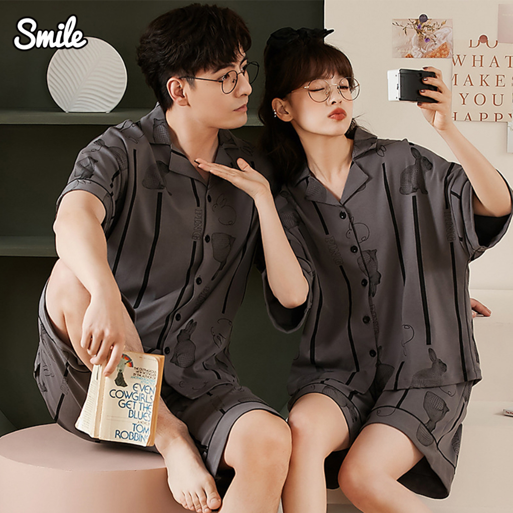 2025 Fashion cotton pajamas plain terno pambahay for couple woman terno ...