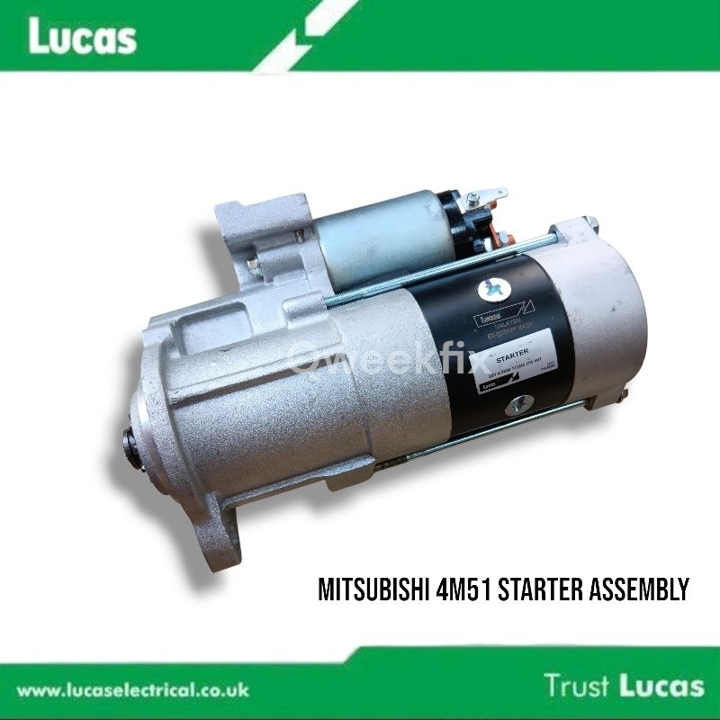 Lucas Starter Assembly for Mitsubishi CANTER 4M51 (OPEN TYPE) 11T 24V ...