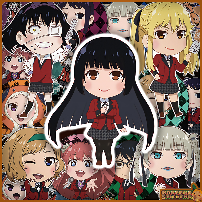 Kakegurui Chibi stickers - Vinyl Waterproof Sticker / Regular Sticker ...