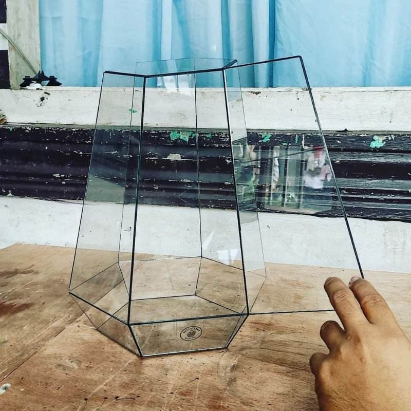 Geometric Shape Terrarium Glass Enclosure (hexagon tower 2.0) | Shopee ...