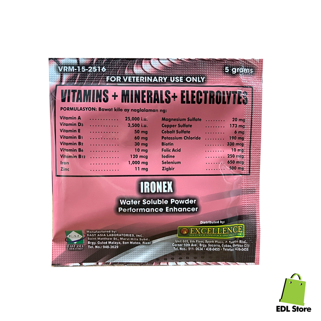 Ironex Water Soluble Performance Enhancer (5gms) /sachet | Shopee ...