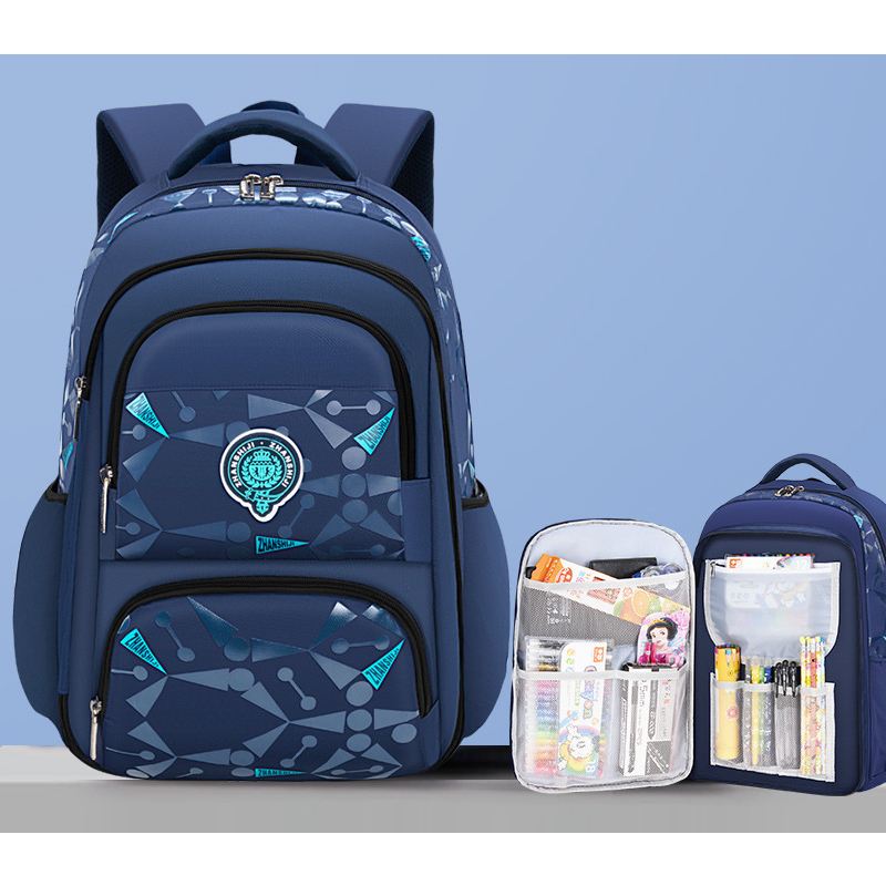 Student Schoolbag, Children's Side Open Backpack, Large Capacity, Wear ...