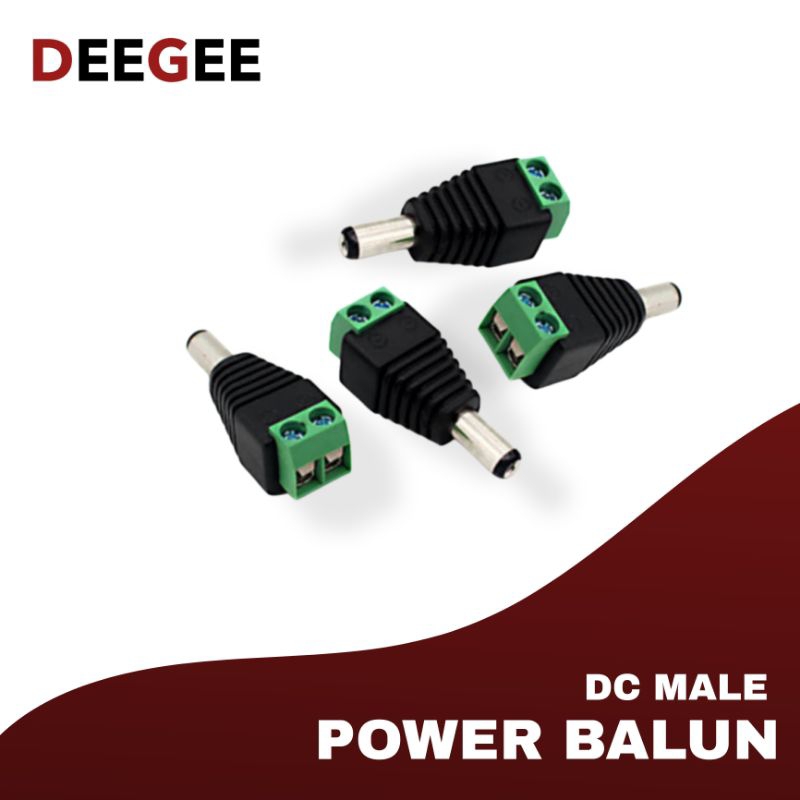 12V DC Male & Female Power Balun Plug Connector | Shopee Philippines