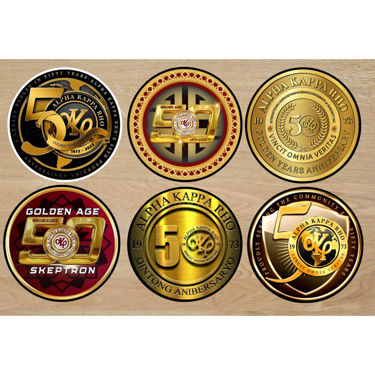 Alpha Kappa Rho 50th Anniversary Sticker Vinyl Waterproof Sticker ...