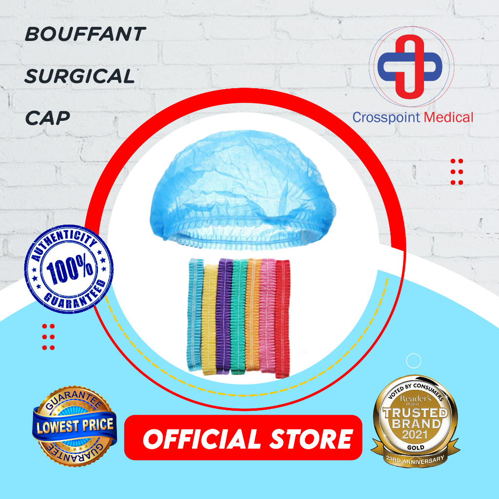 Crosspoint Bouffant Surgical Head Cap 19 Inch | Shopee Philippines