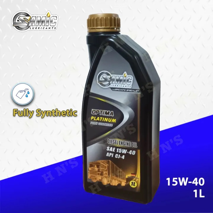 Samic Optima Platinum Full Synthetic 15W-40 API CJ-4 1L ( 1 Liter ...