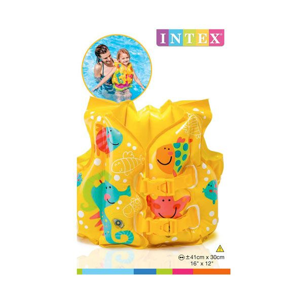 INTEX TROPICAL BUDDIES Inflatable Life Jacket SWIM VEST KIDS | Shopee ...