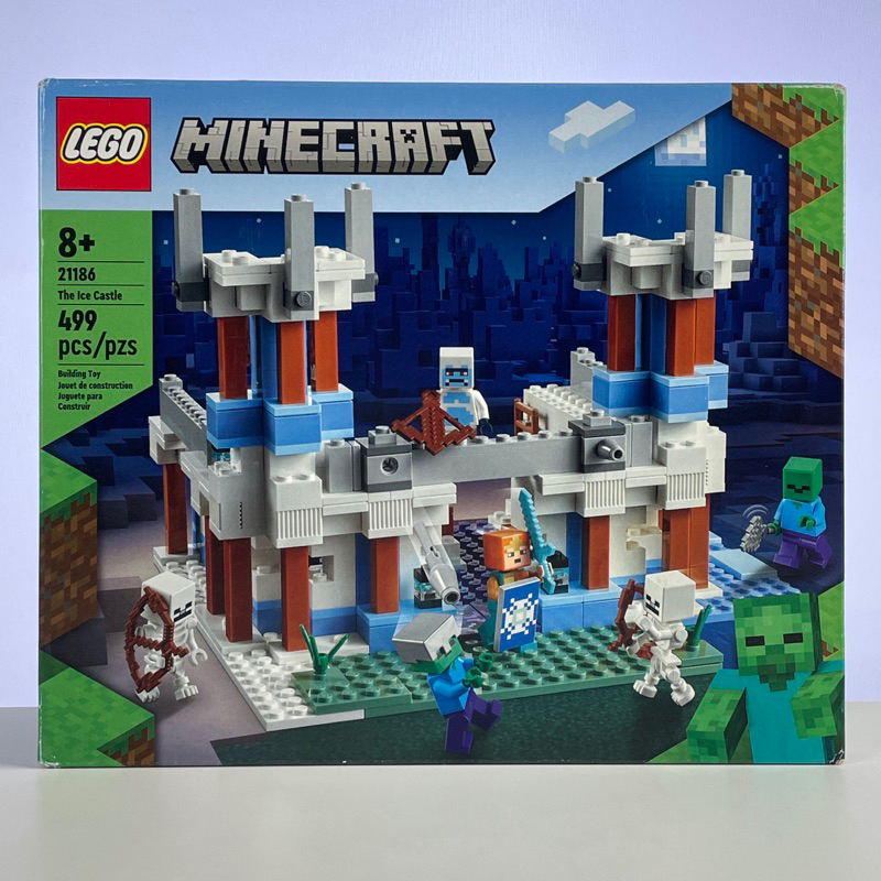 Lego Minecraft 21186 The Ice Castle | Shopee Philippines