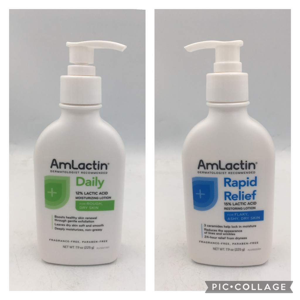 Amlactin Daily 12 Lactic Acid Moisturizing Lotion Rapid Relief 15 Lactic Acid Restoring