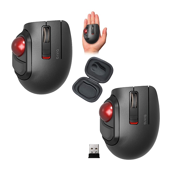 ELECOM bitra Trackball Mouse for laptop Wired Wireless Thumb Control ...
