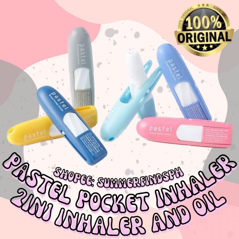 ONHAND PASTEL BRAND POCKET NASAL INHALER AND OIL 2IN1 | Shopee Philippines