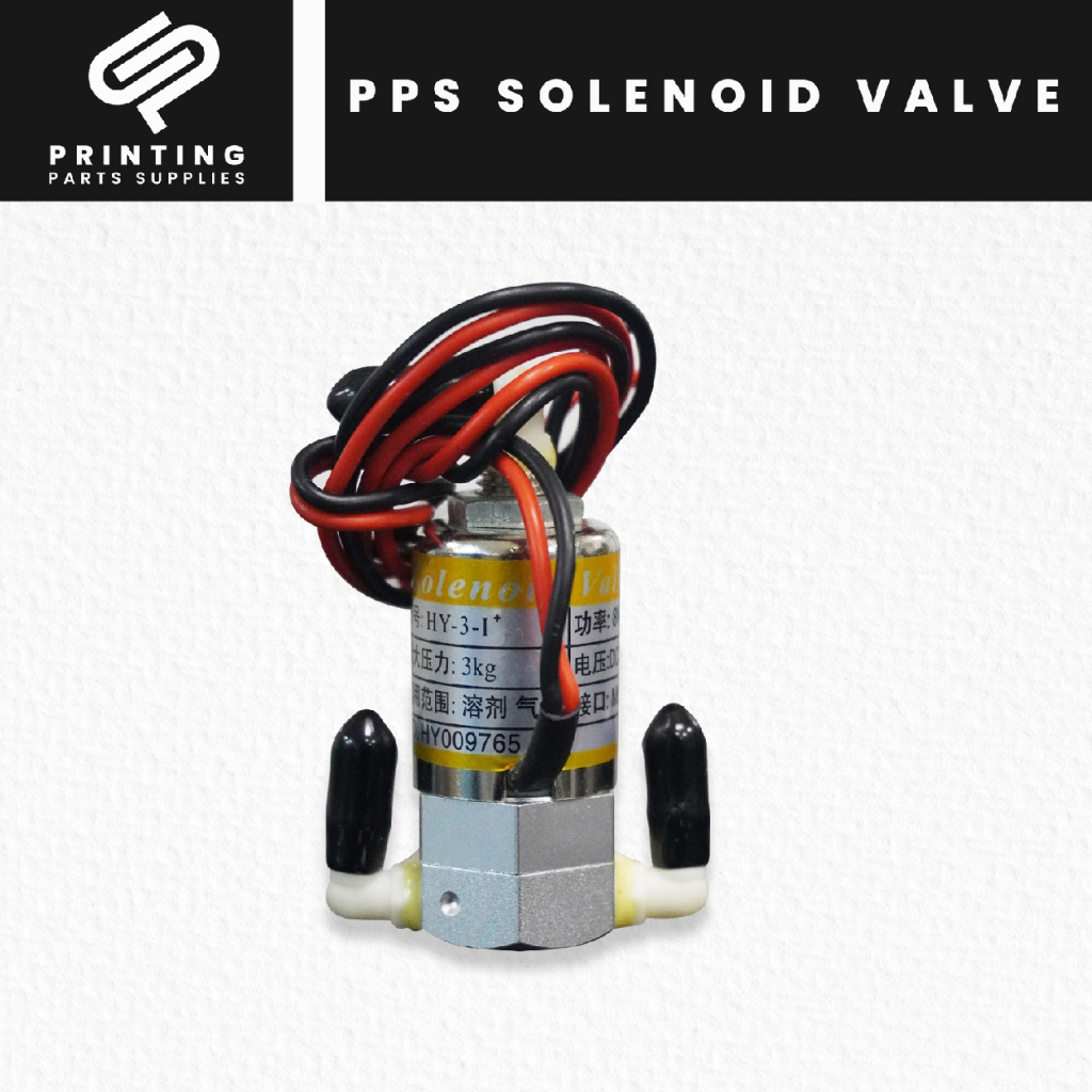 PPS 24V 8W Pressure Air Solenoid Valve Ink 3way Inkjet Printer | Shopee ...