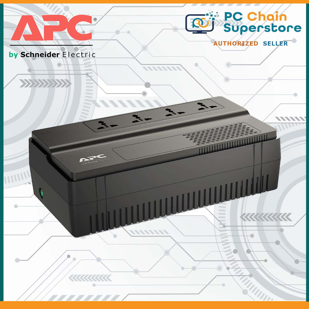 APC Easy UPS BV1000I-MS 1000VA / 600W UPS w/ AVR Surge Protection / 4 ...