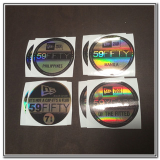 New Era NewEra Cap Replacement Visor Sticker Decals hologram 59fifty ...
