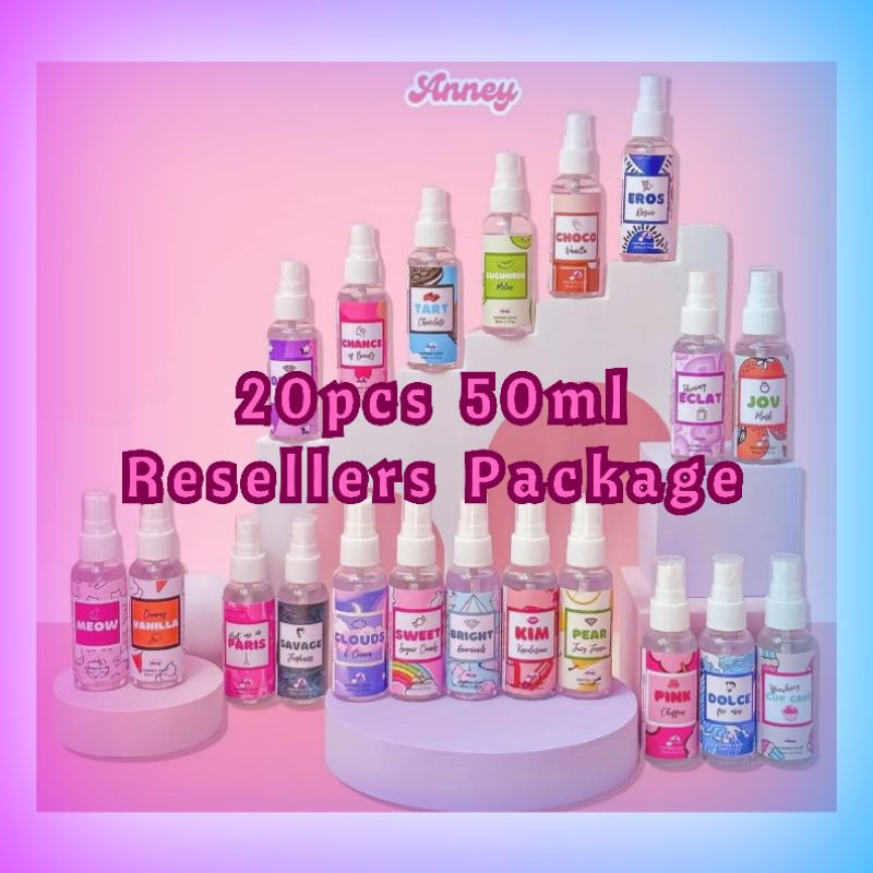 20Pcs Resellers Package Anney Perfume Series FREE BOX + FREEBY | Shopee ...