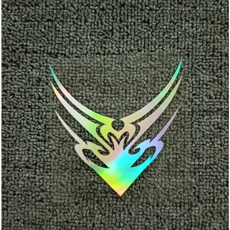 Motorcycle Head Stickers Unique Colorful Laser Stickers Reflective ...