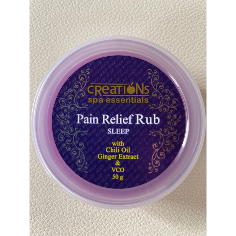 Creations Spa Essentials Pain Relief Rub - 50g | Shopee Philippines