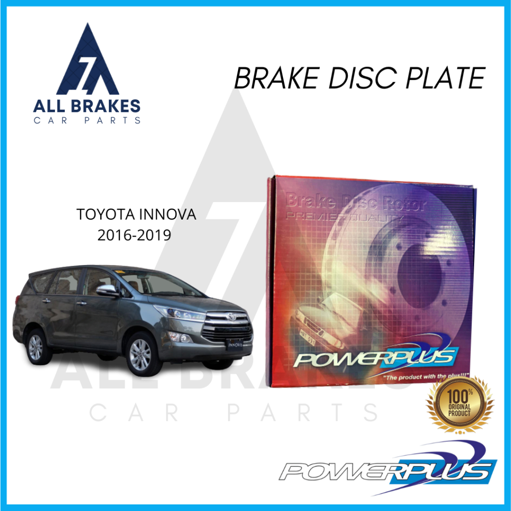 Powerplus Rotor Disc Brake Plate Front for Toyota INNOVA 2016-2022 (PRD ...