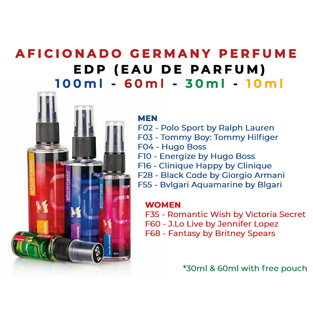 Aficionado Germany Perfume (EDP) | Shopee Philippines