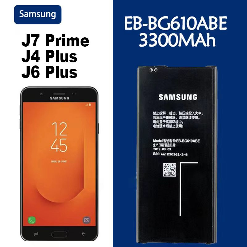 Samsung Galaxy J7 Prime J4 Plus J6 Plus G610 Battery Replacement EB ...
