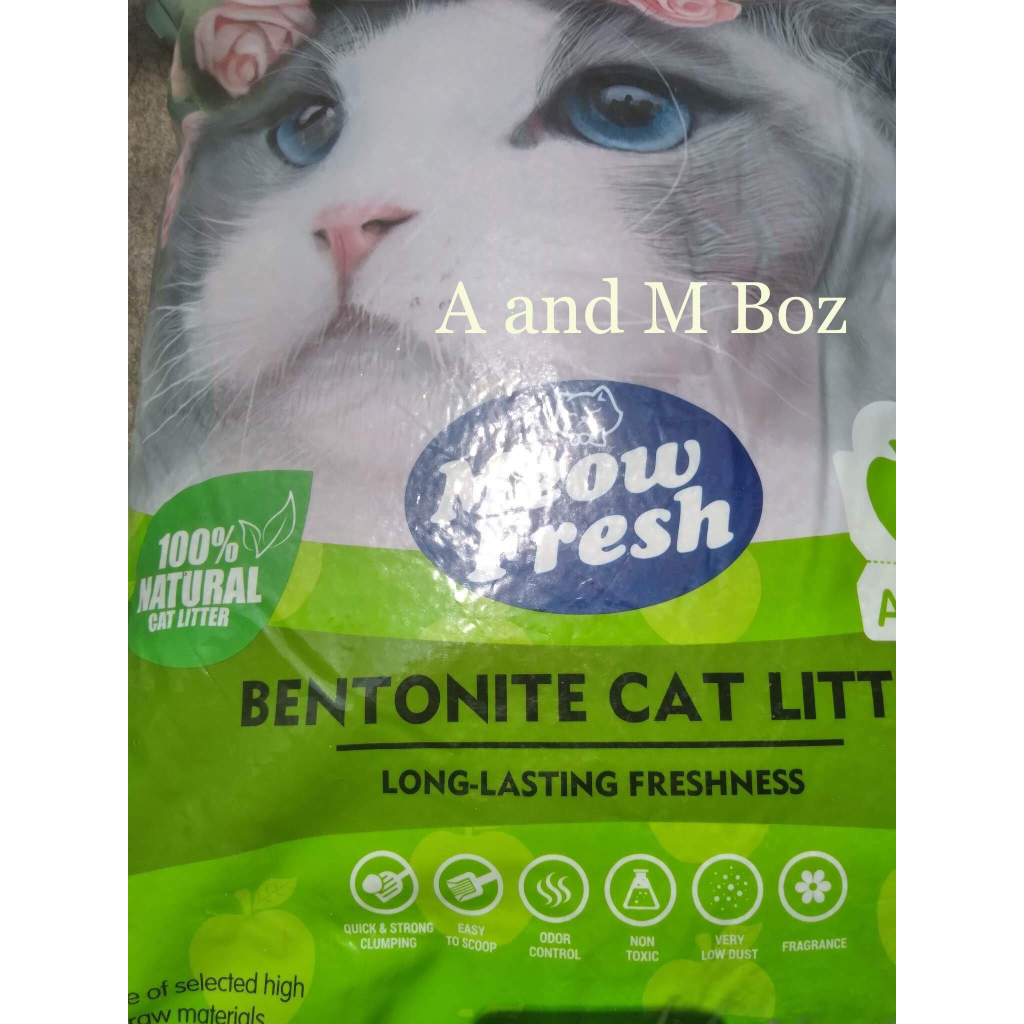 Premium Meow Fresh Cat Litter 10 L Apple Lemon Coffee | Shopee Philippines