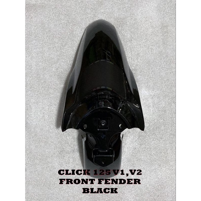 CLICK 125 V1, V2 FRONT FENDER GLOSSY BLACK | Shopee Philippines