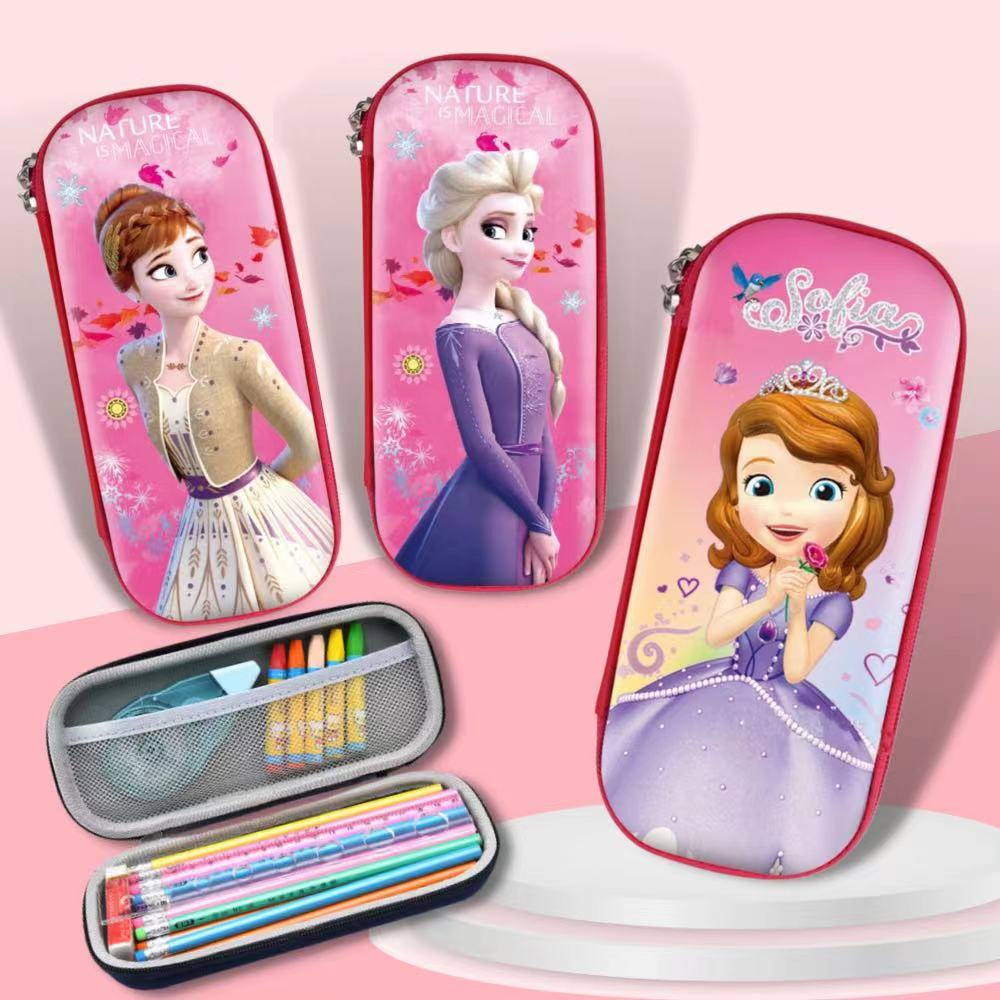 Pencil Organizer Princess Elsa Anna Sophia Shockproof Waterproof ...