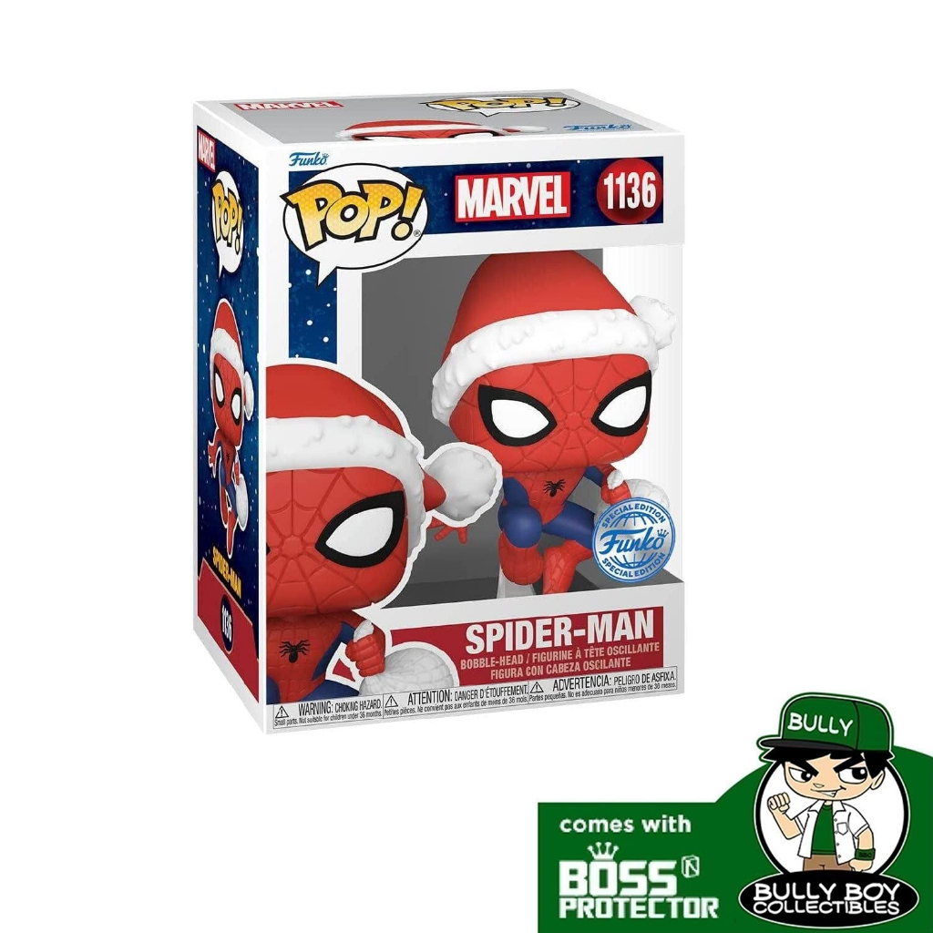 Funko Pop Marvel Spider Man in Hat Fse 1136 With Boss Protector ...