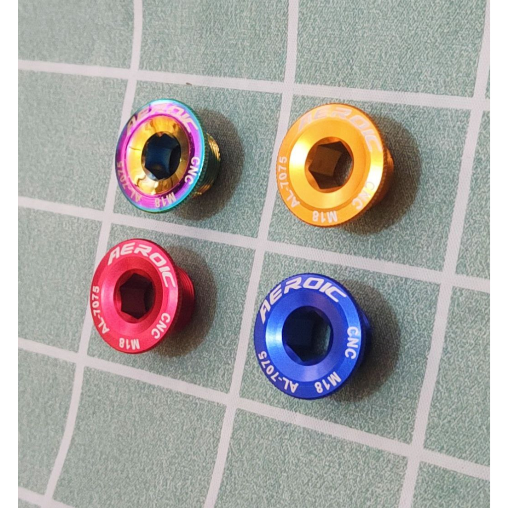 INSPEED Bike Crank Arm Cap Hollowtech Crankset Lock Fixing Bolt M18 M20 ...