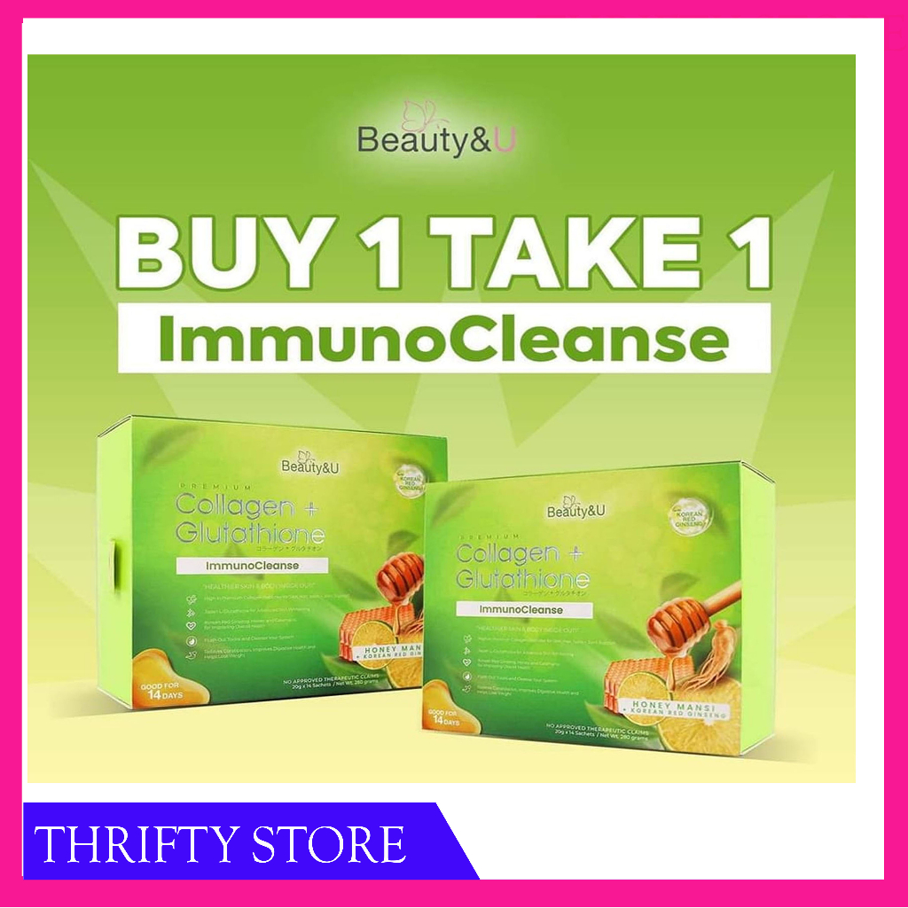 buy 1 take 1 Premium C0llagen + Glutathi0ne IMMUNOCLEANSE by Beauty&U ...