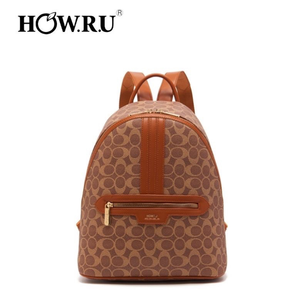 ORIGINAL HOWRU LEATHER BACKPACK OBLONG | Shopee Philippines