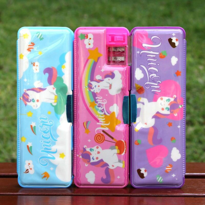 MH Double Sided Opening Magnetic Pencil Case for Kids Children Pencil ...