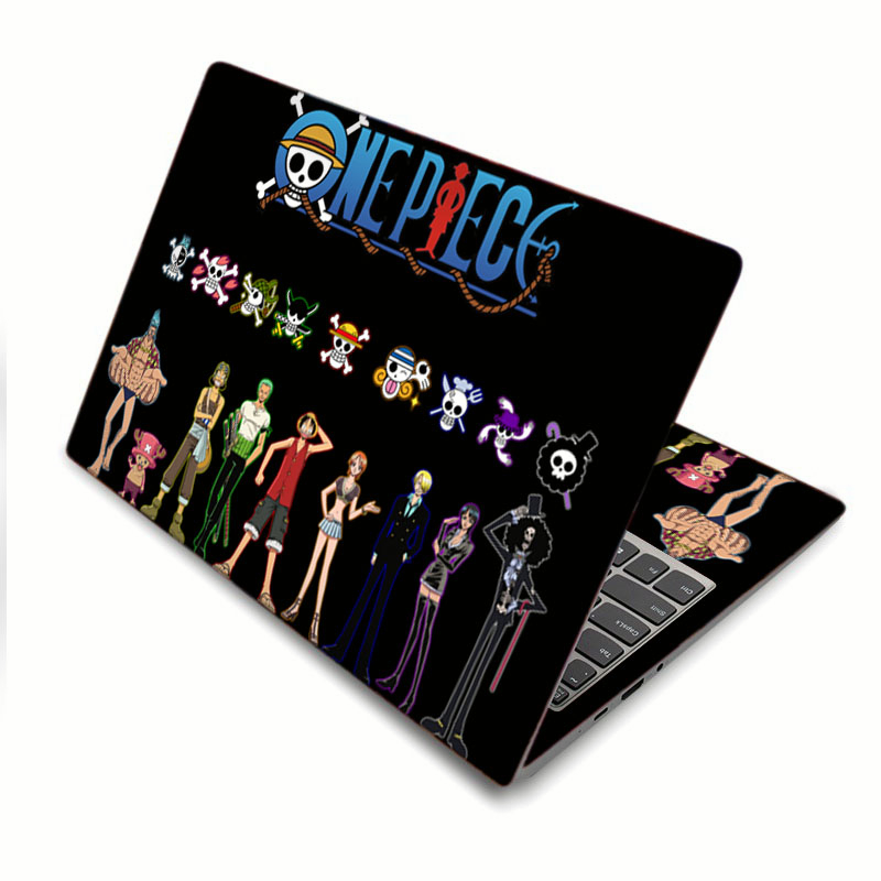 One Piece Anime Laptop Sticker Cover Skin Luffy Zoro 2 Sheets Decals ...